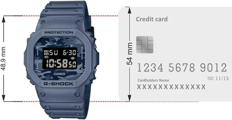 Casio Men WATCH G-shock Digital Camouflage Black Dial Resin Band DW ...