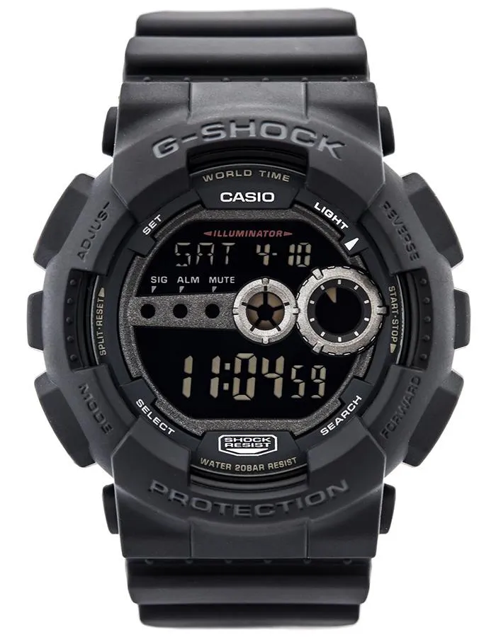 G-SHOCK Mens Analog-Digital Black Dial Watch - GD-100-1B