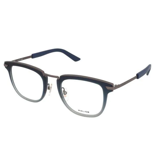POLICE Square Unisex Sunglasses Blue Frame - VPL566 0627