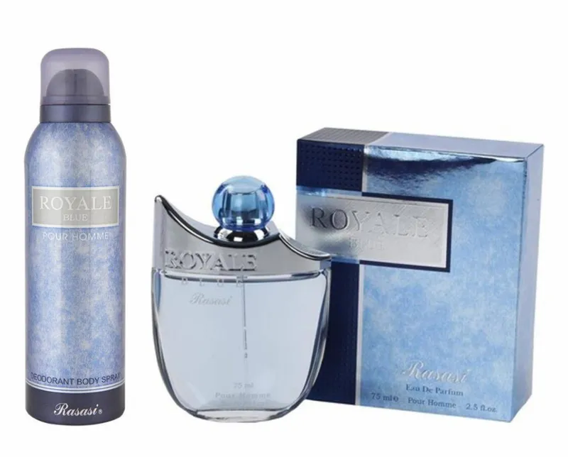 Get Rasasi Gift Set - Royale Blue Men + Deo Spray edp For Men