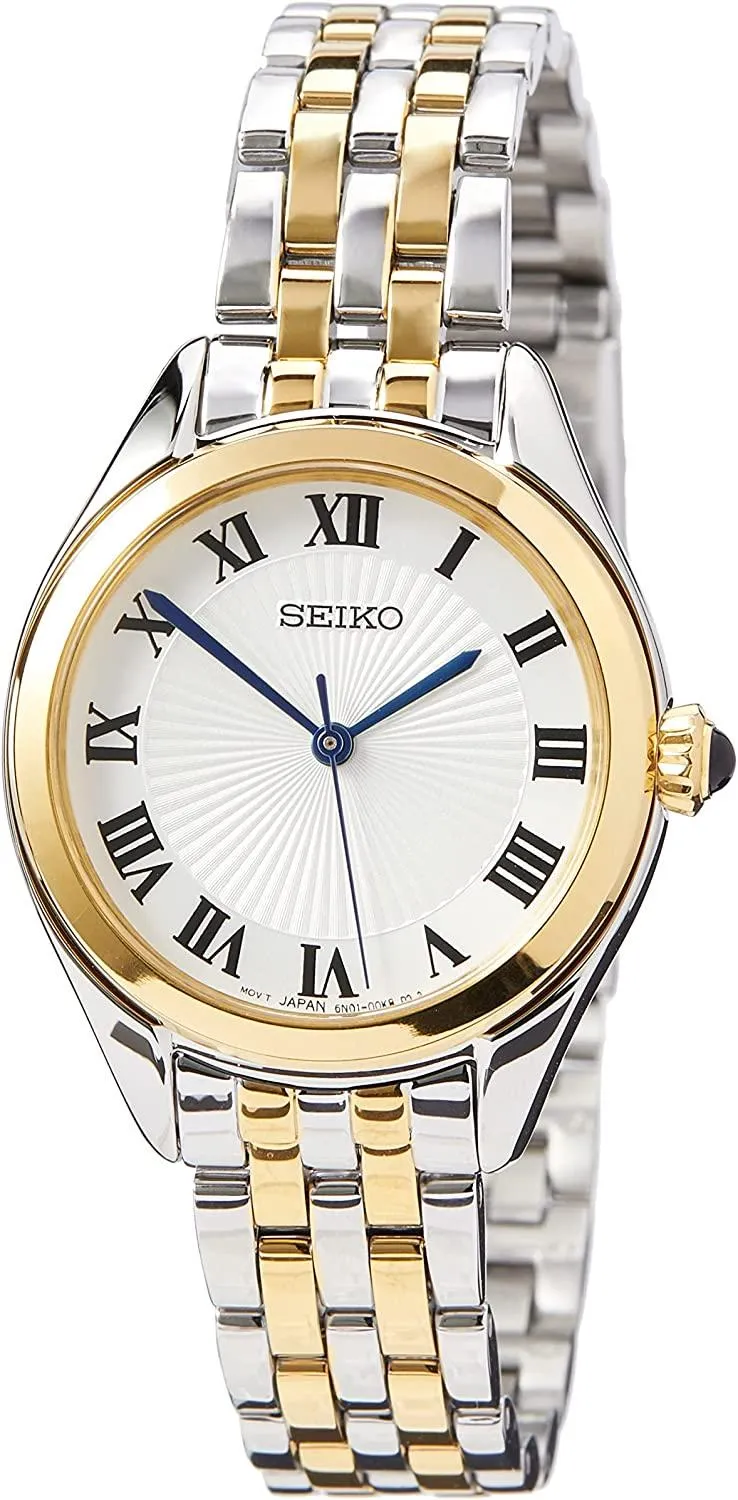 Seiko Women Analogue Japanese Quartz Watch with Stainless Steel Strap ...