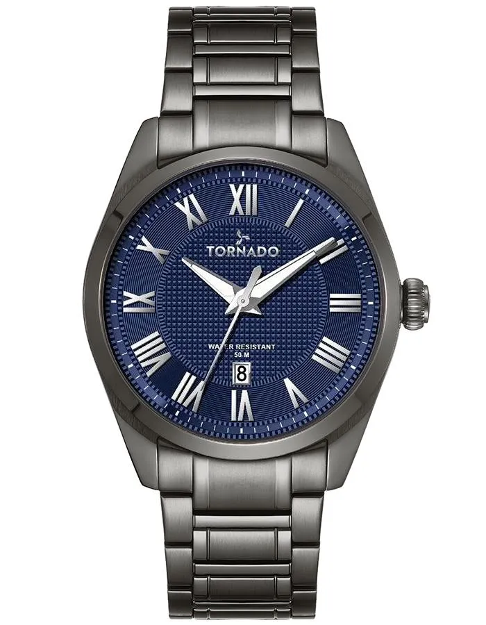 TORNADO Mens Analog Navy Blue Dial Watch
